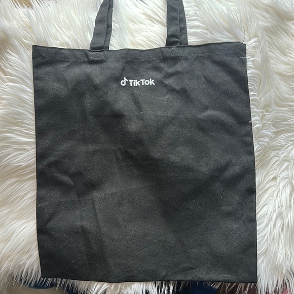 Tiktok | Bags | Tiktok Black Limited Edition Canvas Bag | Poshmark